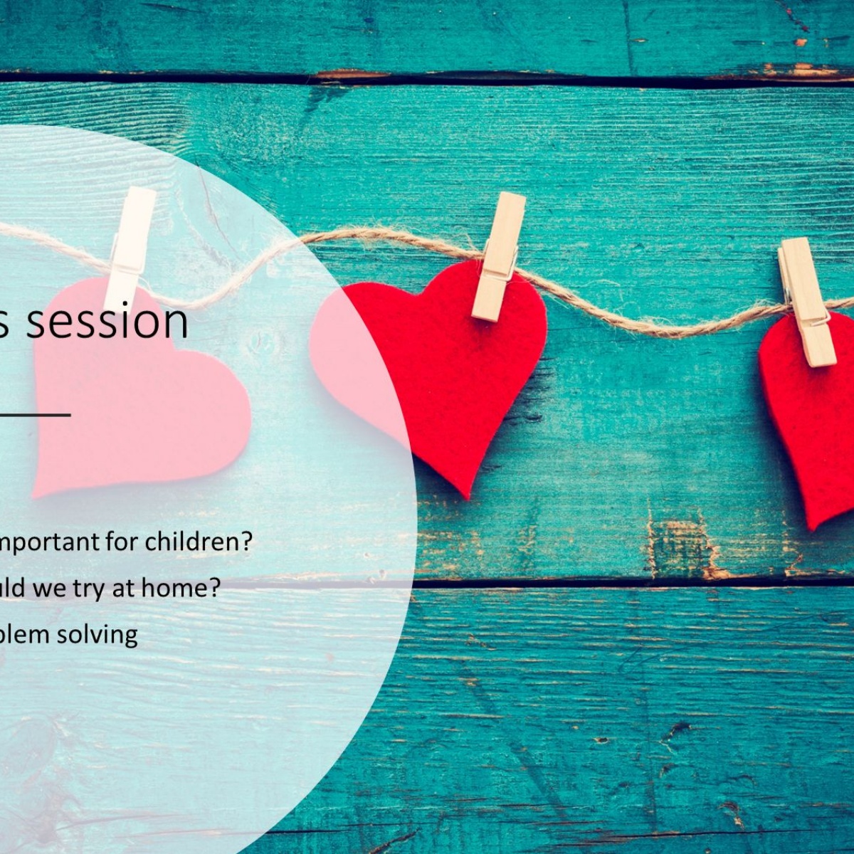 Emotional Regulation Workshop - St Peter's Catholic Primary School